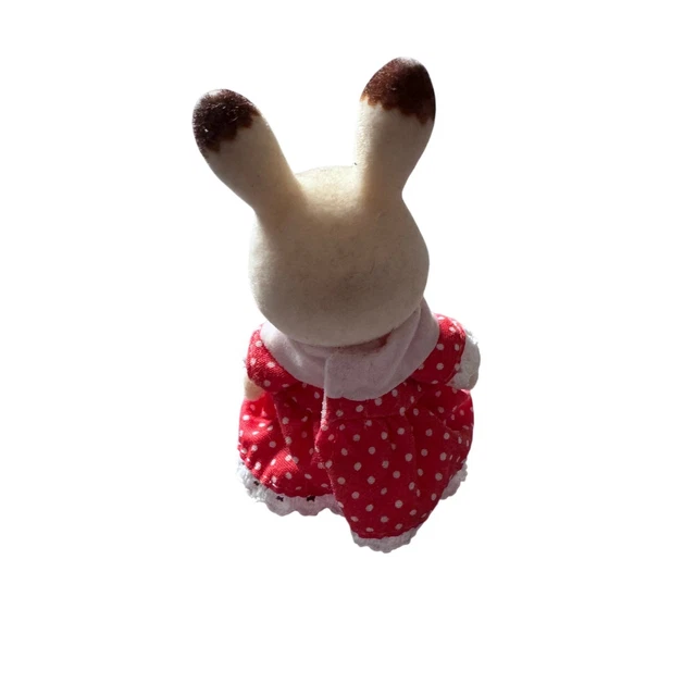 CALICO CRITTERS RED Polka Dot Dress Bunny Sylvanian Families $16.00 ...