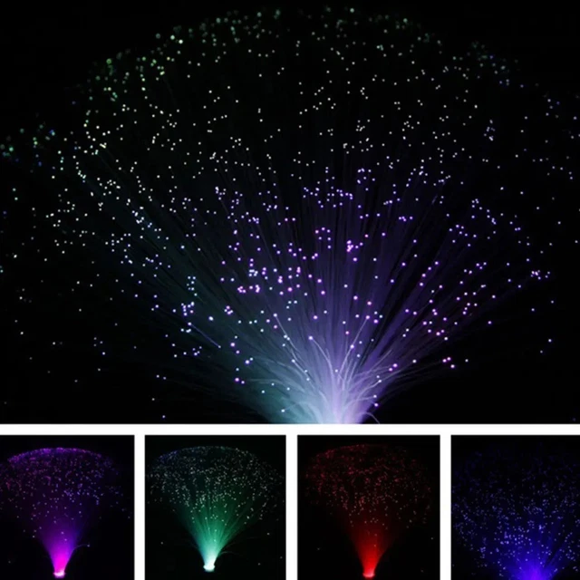 LED FIBER OPTIC Lamp Star Sky Light Multicolor Night Decor Light £8.99 ...