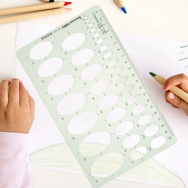 4 PCS RULER Plastic Mathematics Drawing Architect Scale Engineering ...