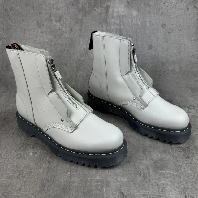 A COLD WALL ACW X DR DOC MARTENS B1460 BEX Leather Boots Grey UK 7 US8 ...