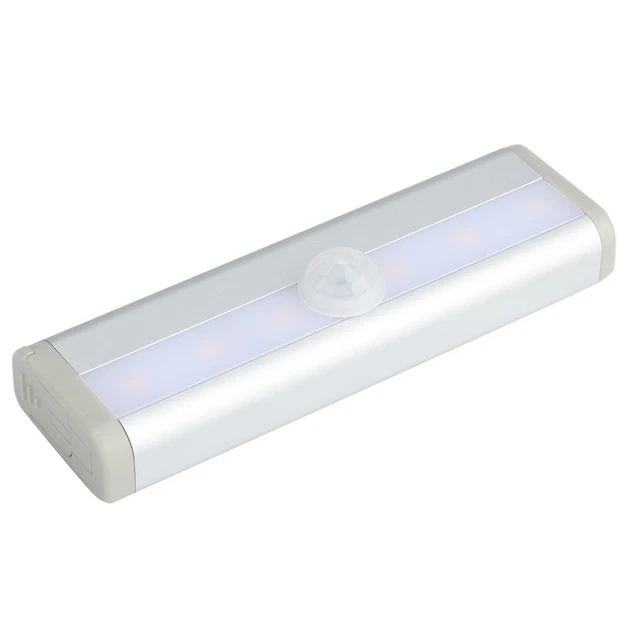 6 LEDS INFRARED Human Body Induction Lamp Cabinet Cupboard Wardrobe ...