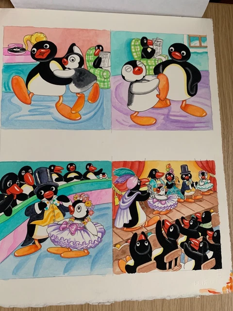 ORIGINAL ARTWORK FOR The Pingu magazine iss 72 Dancing Comp £99.99 ...