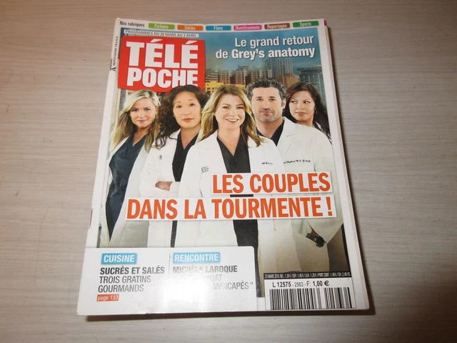 TELE POCHE 2563 23.03.2015 GREY'S ANATOMY Michèle LAROQUE Chimène BADI ...