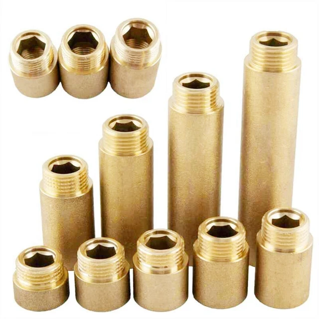 HIGH QUALITY BRASS Thread Fitting Connection Extension for Taps 1/2 ...