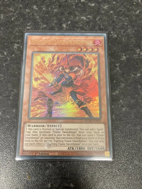 YU-GI-OH! FIGHTING FLAME Swordsman | Ultra Rare | MZMI-EN001 | 1st Edition | NM EUR 5,86 ...