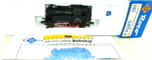 ROCO 04114A BR 80 028 locomotiva a vapore 3 conduttori corrente ...