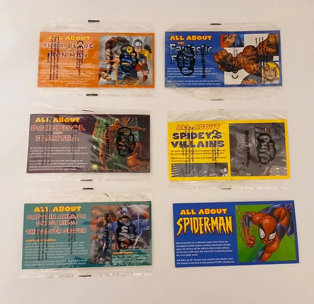 MARVEL SUPER HERO Stickers Full Set Sugar Puffs Cereal Toys 2003 £5.99 ...