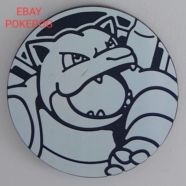 TORTANK / BLASTOISE 2022 JUMBO Token Coin Pokemon Silver Mirror ...
