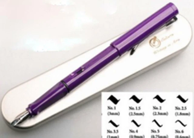 ENGLISH CALLIGRAPHY FOUNTAIN Wide Nib Parallel Pen Gothic Italian Roman ...