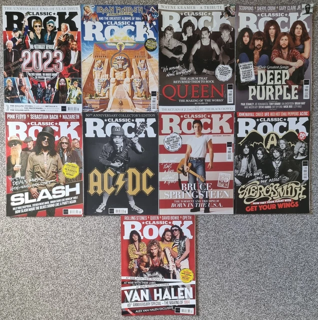CLASSIC ROCK MAGAZINES- 10 x Issues 2024 (322-334) MAIDEN/QUEEN/PURPLE ...