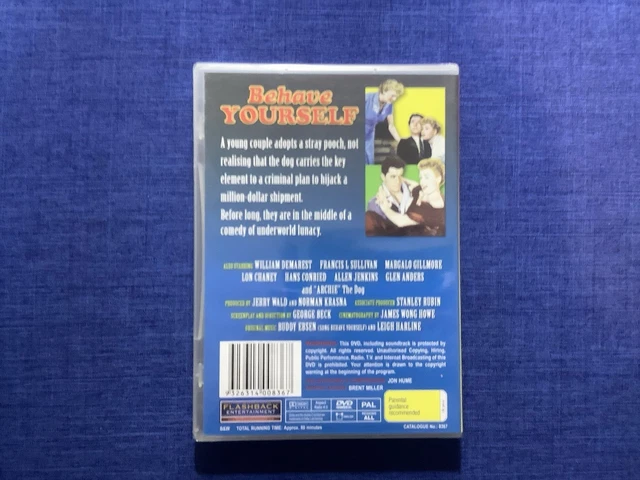 BEHAVE YOURSELF (1951 Dvd) Farley Granger , Shelley Winters - Brand New ...