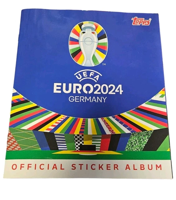 TOPPS UEFA EURO 2024 Germany Official Sticker Album with 6 Stickers ...