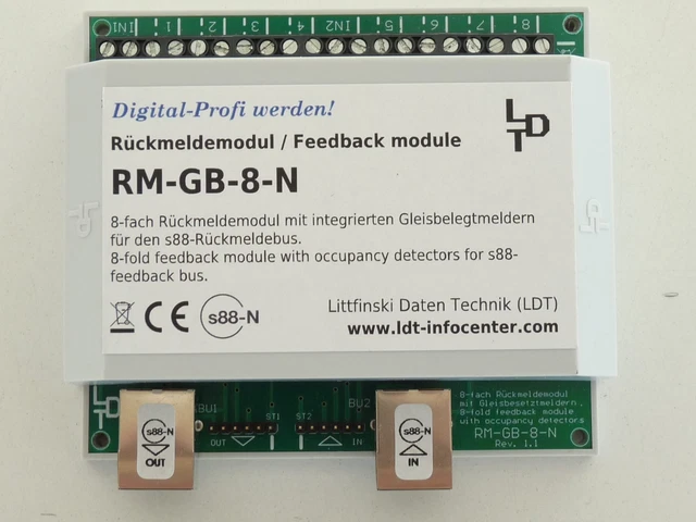 LITTFINSKI LDT RM-GB-8-N 8-fach Rückmeldemodul neuwertig ---394 EUR 51,00 - PicClick DE