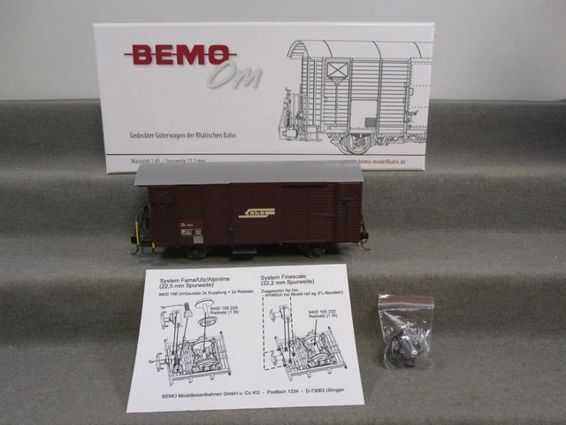 BEMO SPUR 0M 9482 154 Güterwagen Behelfspackwagen der RhB D2 4074 in ...