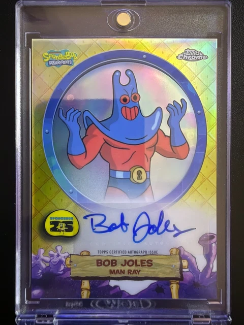 TOPPS CHROME SPONGEBOB 2025 - Man Ray #SA-MR Bob Joles Solo Auto ...