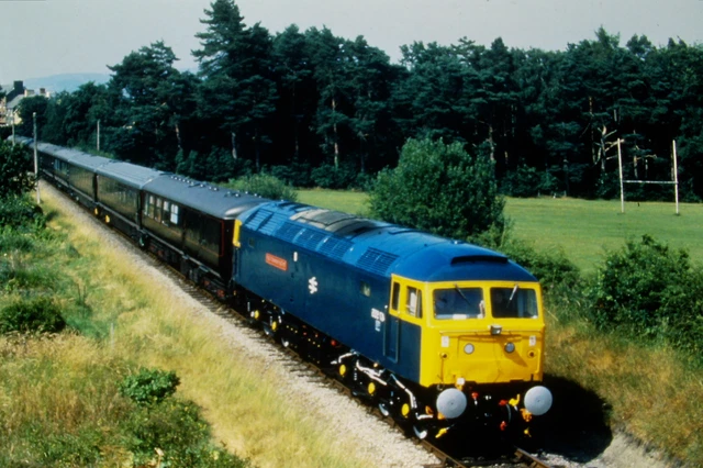 RAILWAY SLIDE COLOUR Rail DE756 Class 47 BR Blue Royal Train £2.95 ...