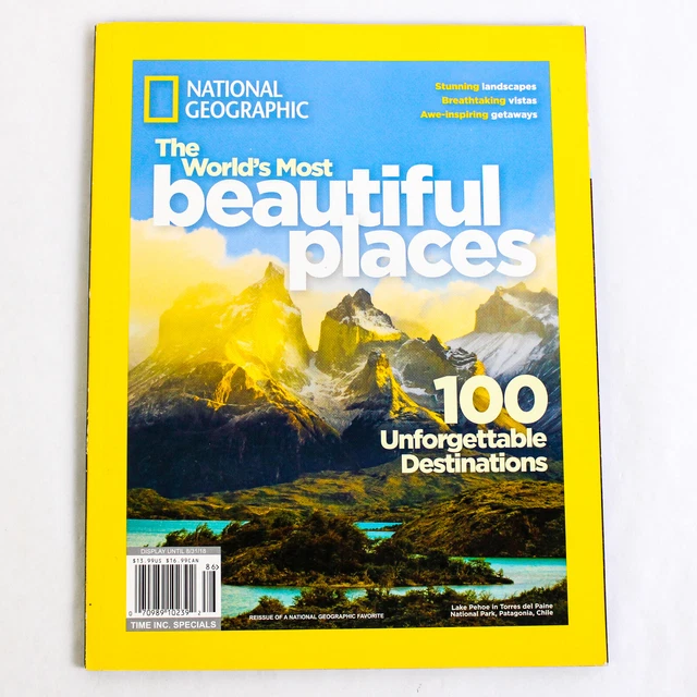 NATIONAL MAGAZINE GEOGRAPHIC The World's Most Beautiful Places 2018 £7. ...
