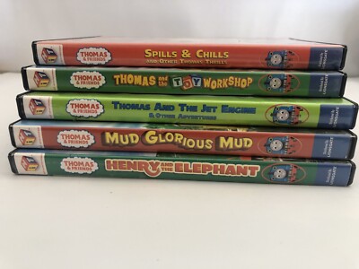 THOMAS THE TRAIN DVD Lot (5 DVDs) Great for children, educational £16. ...