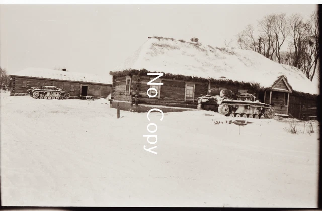 NEGATIV WK2 STUG. 202 Sturmgeschütz Panzer Brigade Winter Kampf 1942 ...