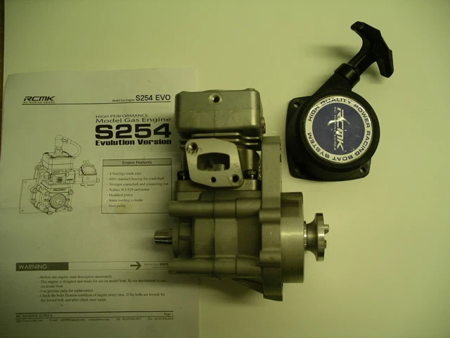 RCMK 2-TAKT-MARINE-MODELLMOTOR S 254 Evolution kein Zenoah, Tiger King ...