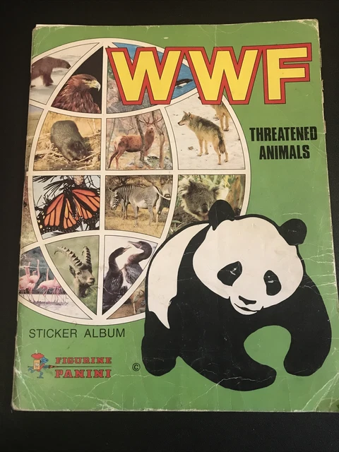 WWF THREATENED ANIMALS - Panini Sticker Album 1986 - Complete £15.00 ...