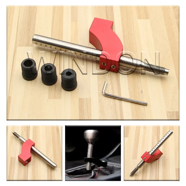 SICK RED ADJUSTABLE HEIGHT LEVER EXTENSION FOR SHIFT KNOB M10x1.5 ...