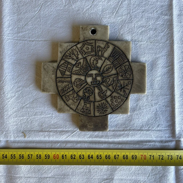 CALENDRIER SOLAIRE INCAS / Mayas en pierre d’albâtre EUR 50,00 ...