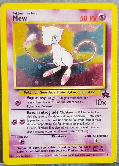 CARTE POKÉMON [MEW] - Ultra Rare - 1995, n°9 EUR 35,99 - PicClick FR