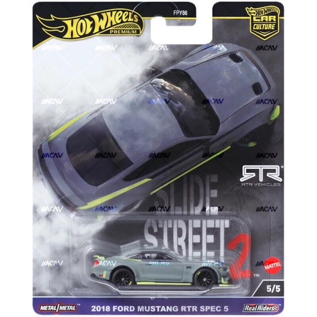HOT WHEELS PREMIUM Car Culture Slide Street 2 - '18 Ford Mustang RTR ...