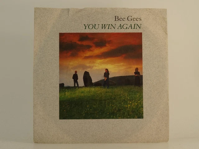 BEE GEES YOU WIN AGAIN (83) 2 pistes 7 pouces manche photo unique ...