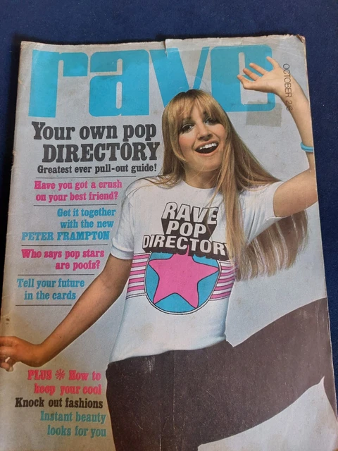 RARE RAVE MAGAZINE OCTOBER 1969 Peter Frampton Carl Wayne Kenny Everett ...