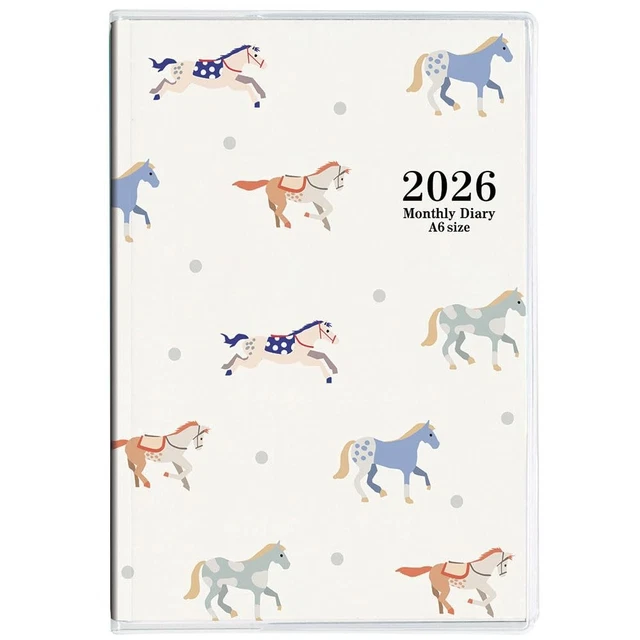 2026 EDITION PLANNER Nakabayashi Notebook Diary 2026 / A6 / Horse 1 NS-A601 466 £14.81 - PicClick UK
