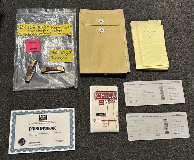 PRISON BREAK ORIGINAL Prop Screen Used Bundle Whip Bundle Season 5 £240 ...