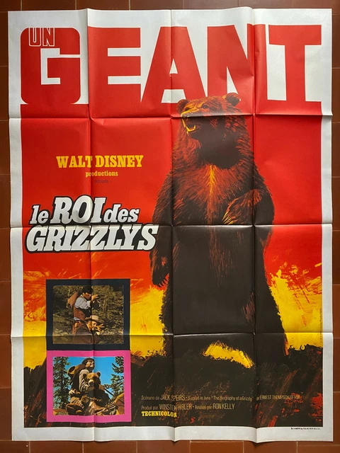 POSTER IL RE Dei Grizzly Disney Ron Kelly Bambino Orso 120x160cm EUR 31 ...