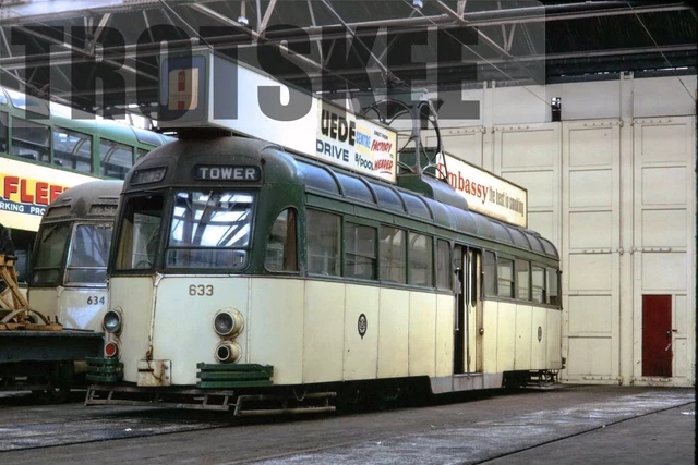 35MM SLIDE BLACKPOOL Transport Single Decker Tram Strassenbahn 633 1974 Original £3.99 - PicClick UK