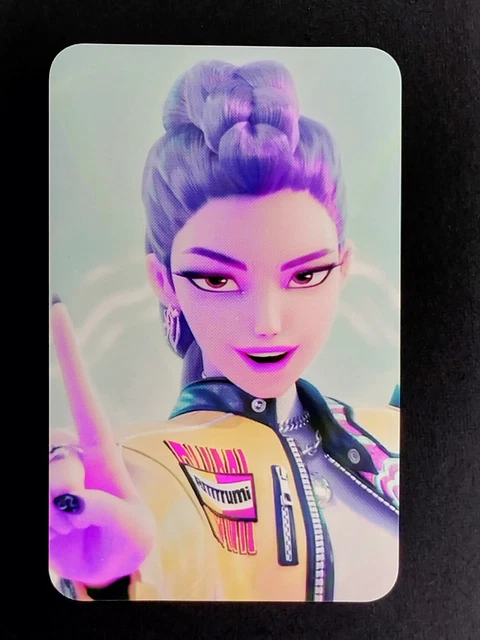 RUMI KPOP DEMON Hunters HUNTR/X Peace Sign Solo Portrait Card Foil £8. ...