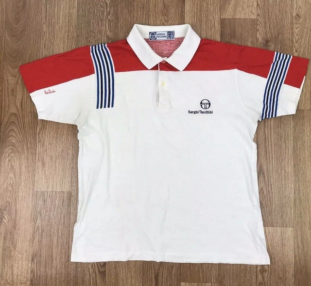 TAPIS SERGIO TACCHINI années 80 fabriqués en Italie Wilander Pique Polo ...