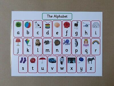 ALPHABET/LETTERS A4 POSTER- Eyfs/Sen/Childminders/Toddlers - Literacy ...