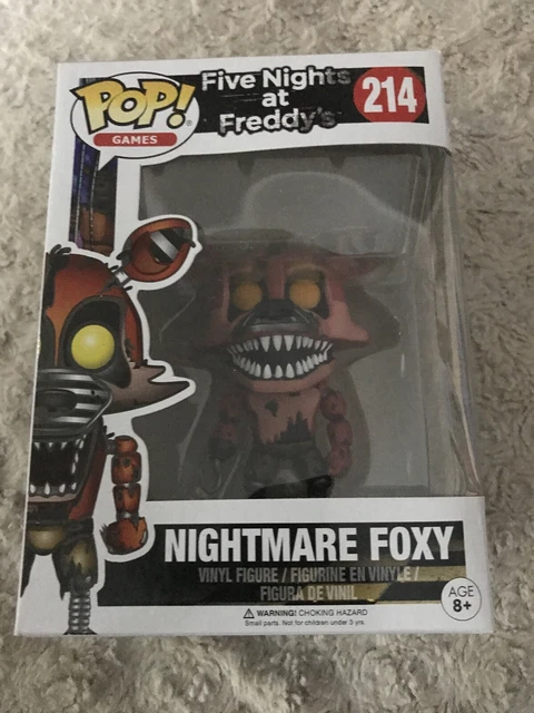 FUNKO POP FIVE Nights at Freddy's FNAF Nightmare Foxy 214 Great Box $14 ...