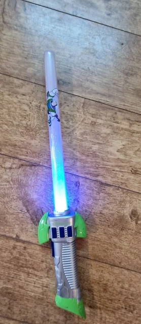 BUZZ LIGHTYEAR LASER Blade Vintage Disneyland Paris Lights & Sounds ...