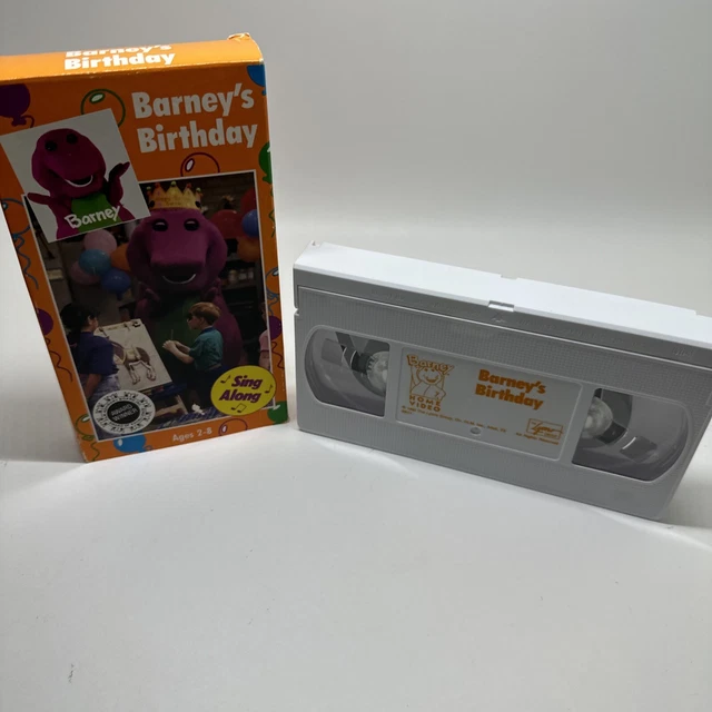 BARNEY - BARNEYS Birthday (VHS, 1992) Sing A Long The Lyons Group ...