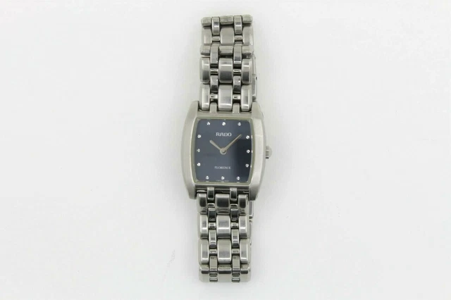 VINTAGE RARE RADO FLORENCE Swiss Quartz Wrist Ladies Blue Dial Watch £ ...