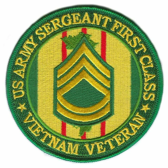 US ARMY SERGEANT First Class Vietnam Veteran Patch In Stock £11.73 ...