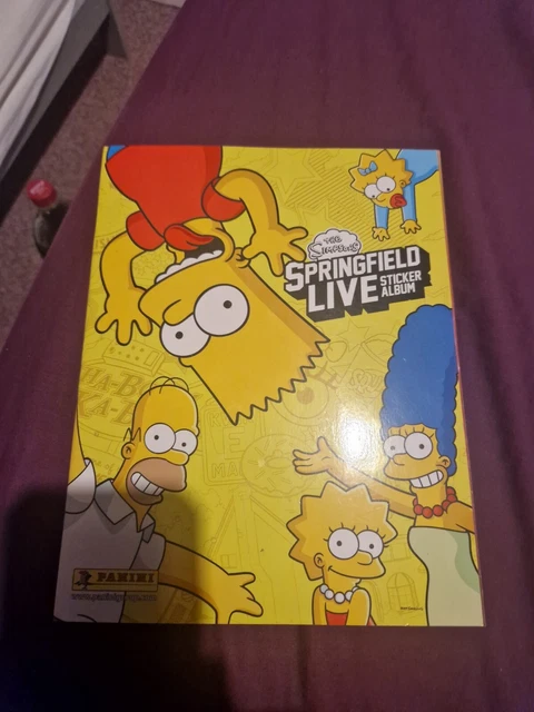 THE SIMPSONS SPRINGFIELD Live Sticker Album Complete £20.00 - PicClick UK