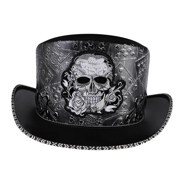 HALLOWEEN TOP HAT Gentleman Hat for Men Women Gothic Horror Novelty ...