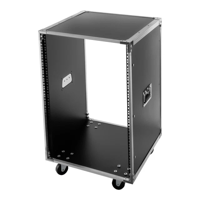 19 INCH 16U 4 Post Server Rack Open Frame Rolling Network Data Rack w ...
