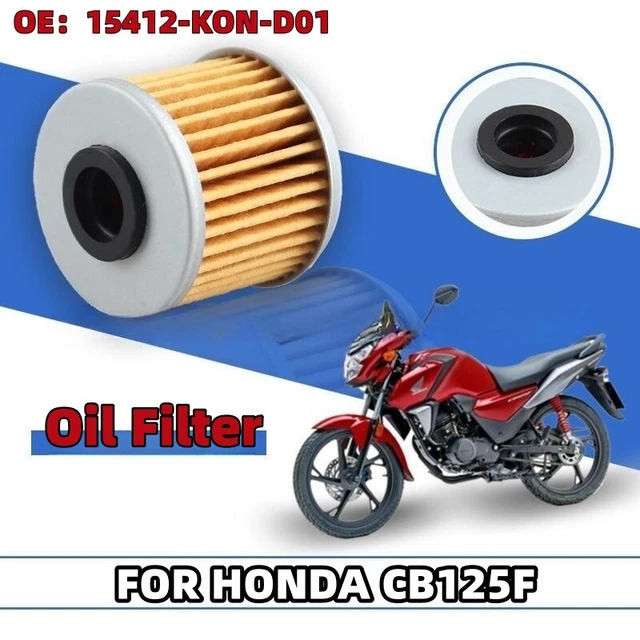 1X 15412-K0N-D01 ERSATZ-MOTORÖLFILTER für HONDA CB125F Ölfilter EUR 9 ...