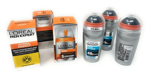 L'ORÉAL MEN EXPERT Hydra Energy 3 x 50 ml + XXL Ball Fresh Extreme 48h 3 x 50 ml £25.73 ...