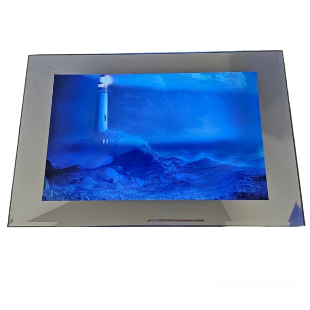 LIGHTHOUSE MOTION LAMP Moving Sound Picture Light First Mountain 17.5 ...