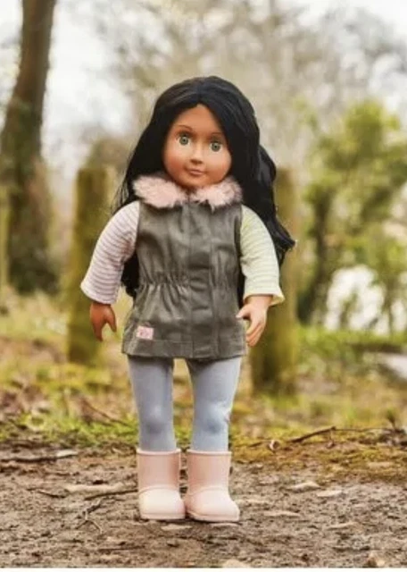 OUR GENERATION DOLL Wearing Fun Fur Fall Outfit 18” £14.99 - PicClick UK